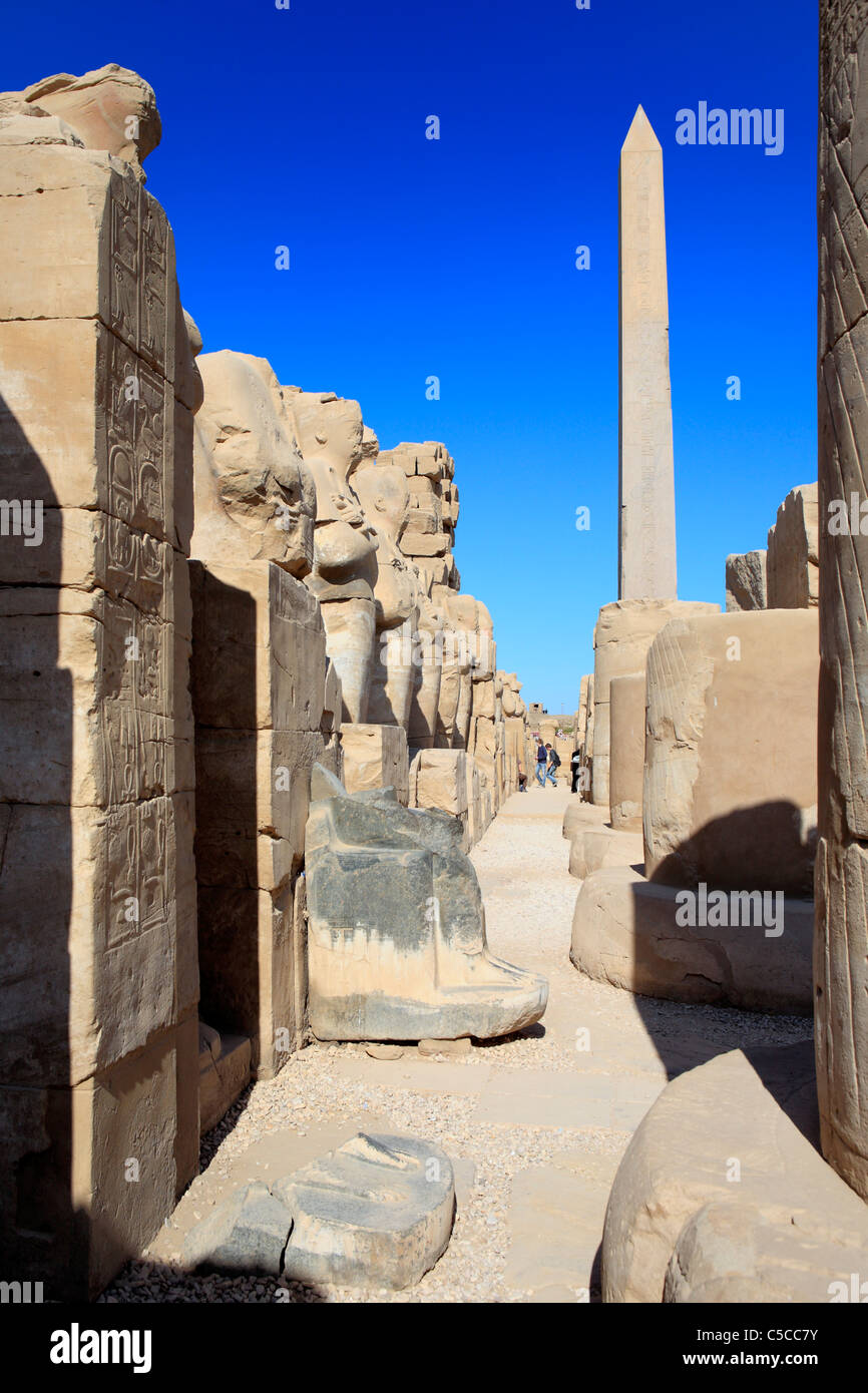 Obelisk at karnak temple hi-res stock photography and images - Alamy