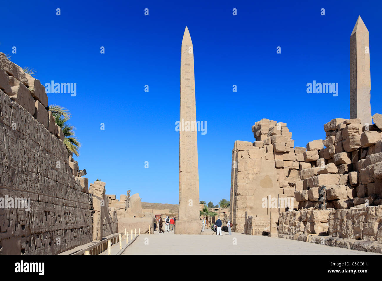 Obelisk, Amun-Re temple, Karnak, Egypt Stock Photo - Alamy