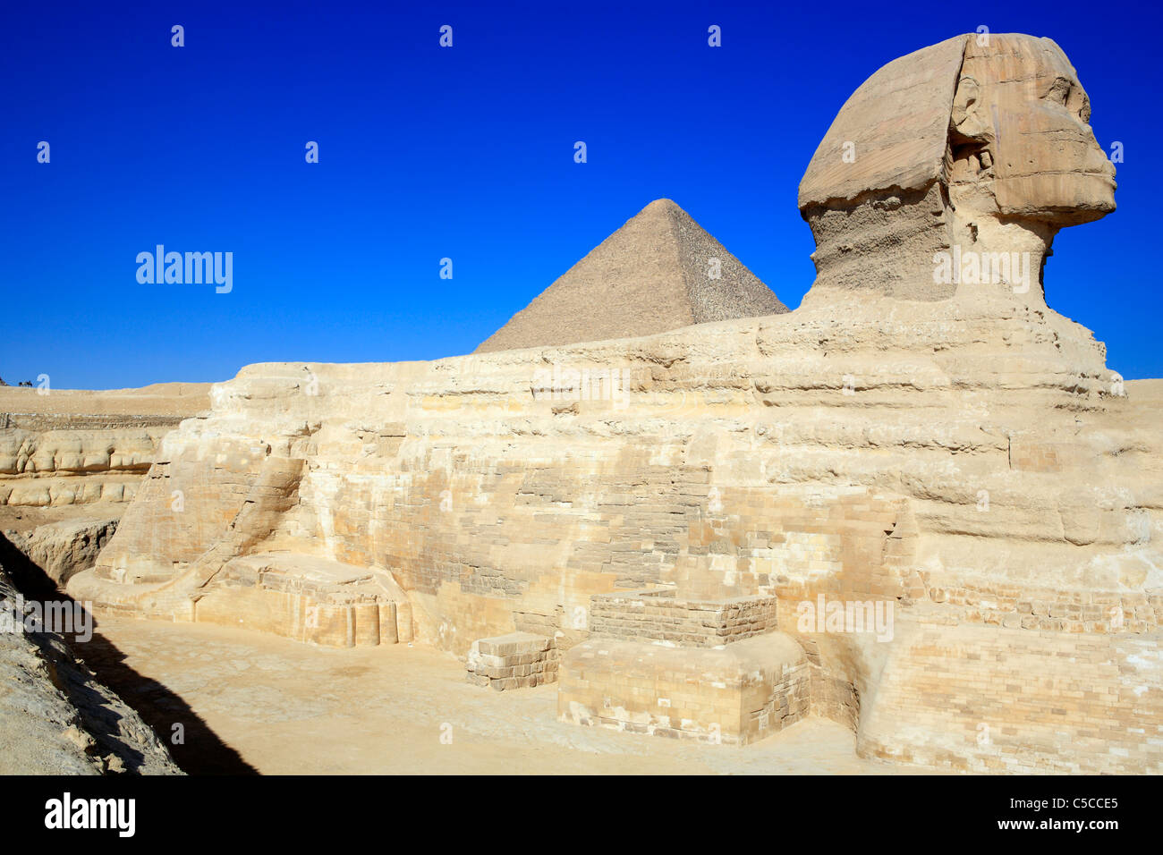 Great pyramids and Sphynx, Giza, Egypt Stock Photo - Alamy