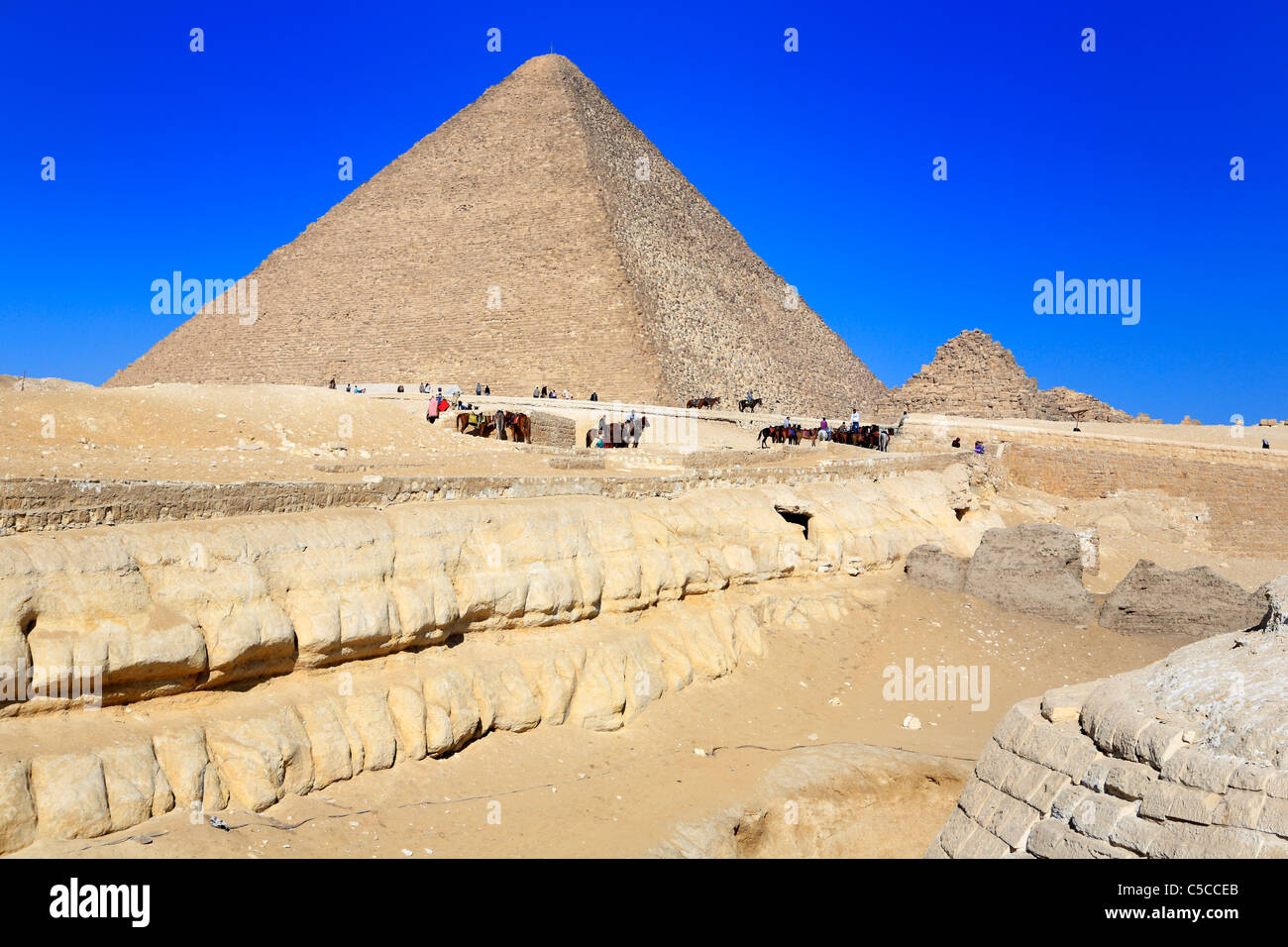 Great pyramids and Sphynx, Giza, Egypt Stock Photo - Alamy