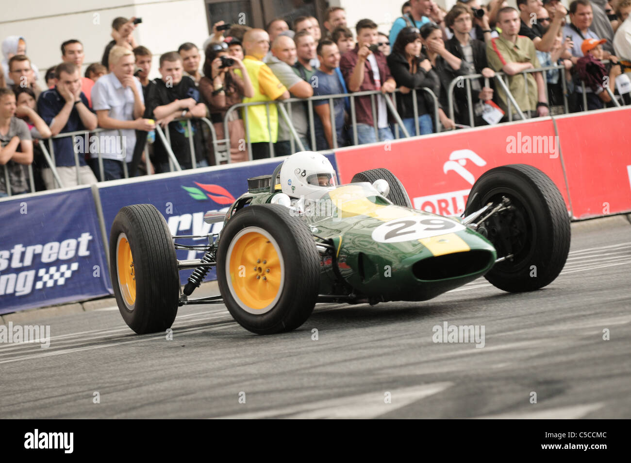 18.06.2011 Legendary Formula One racing car Lotus 25 during VERVA ...