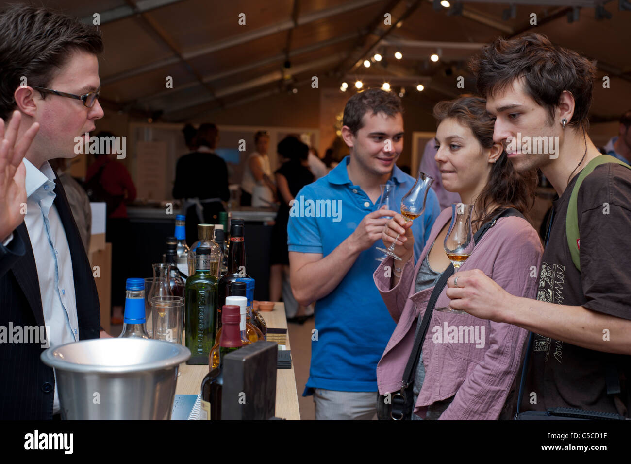 Paris, France, People Taste Testing Japanese Imported Whiskey at Trade ...