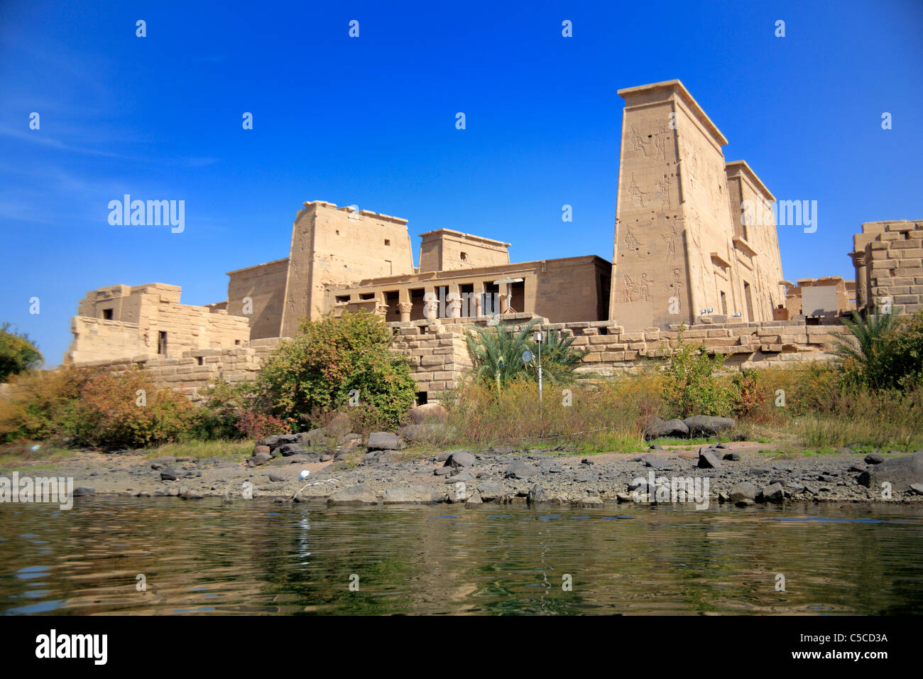 Isis temple, Philae island, Nile, Egypt Stock Photo - Alamy
