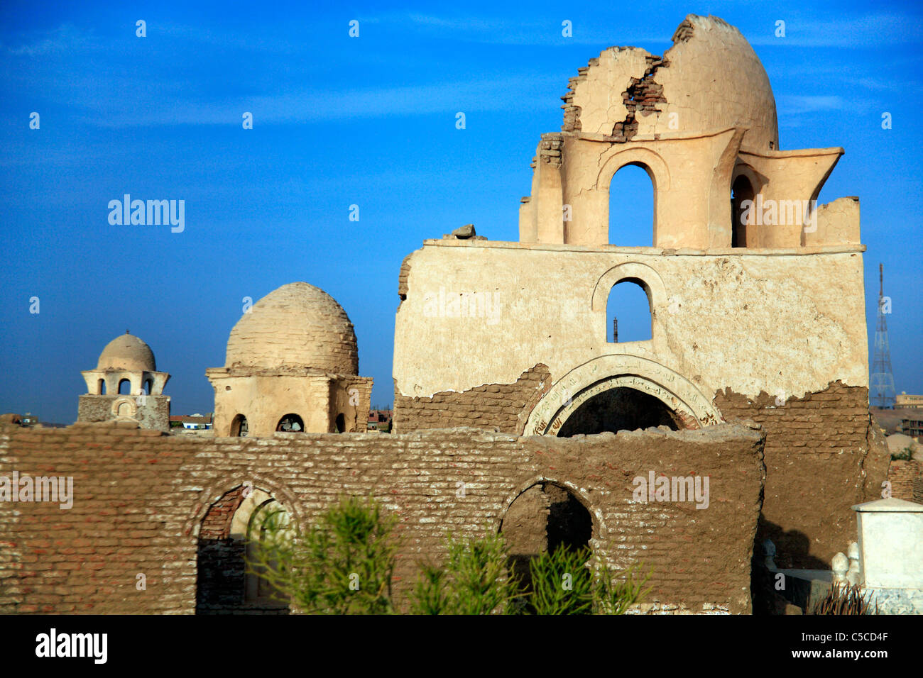 Mausoleum (11th-12th century), Fatimid cemetery, Aswan, Egypt Stock ...