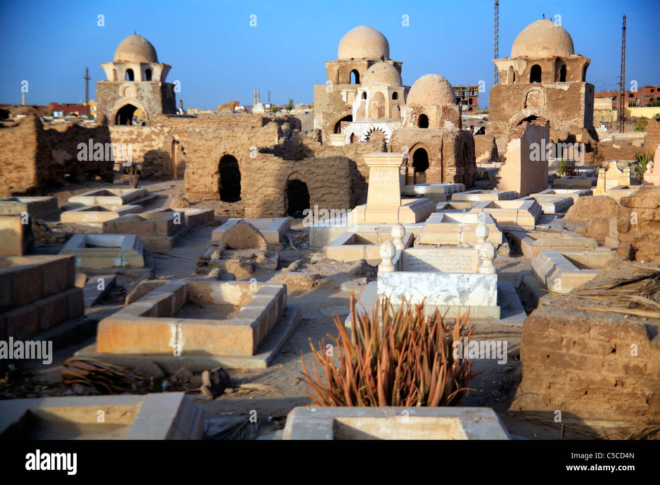 Mausoleum (11th-12th century), Fatimid cemetery, Aswan, Egypt Stock ...