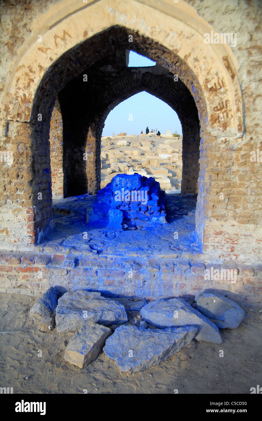 Fatimid cemetery, Tomb of a venerated saint (sheikh), Aswan, Egypt ...