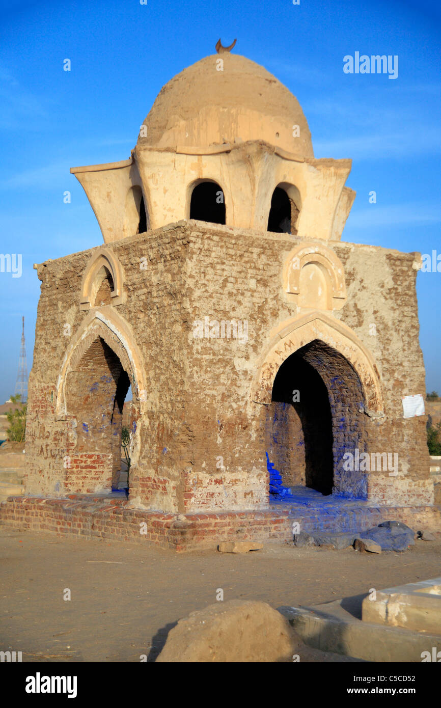 Fatimid cemetery, Tomb of a venerated saint (sheikh), Aswan, Egypt ...