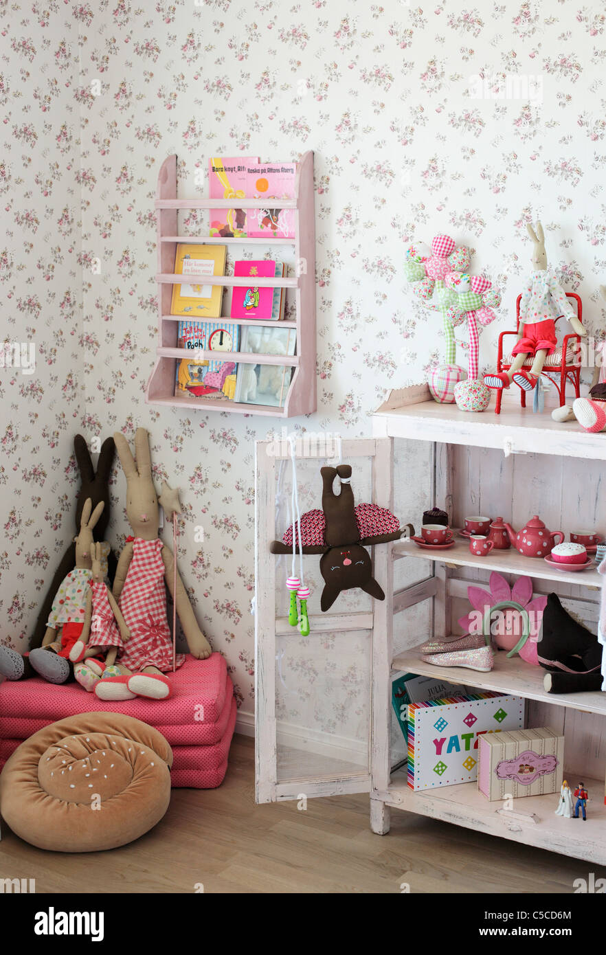 Corner of a girl's room Stock Photo - Alamy