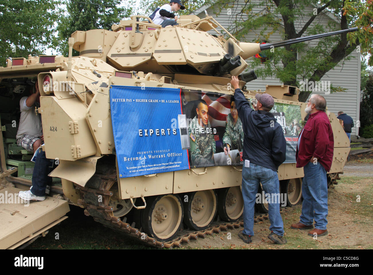 National Guard Military Tank Stock Photo - Alamy