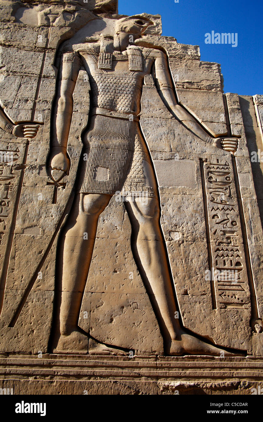 Pharaoh, Sobek and Haroeris temple (2nd-1st century BC), Kom Ombo ...