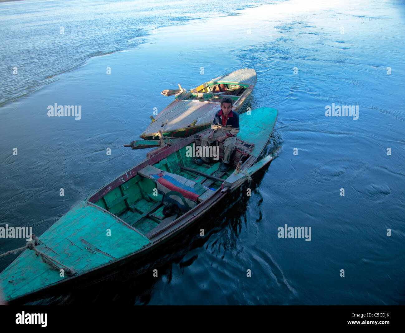 View from Ferry to Tell al-Amarna, Egypt Stock Photo - Alamy
