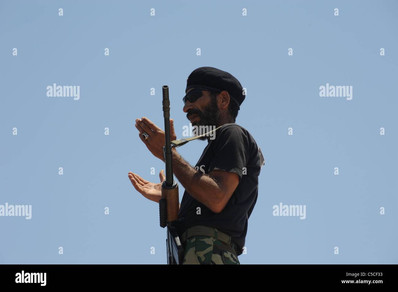 Roof top sniper hi-res stock photography and images - Alamy