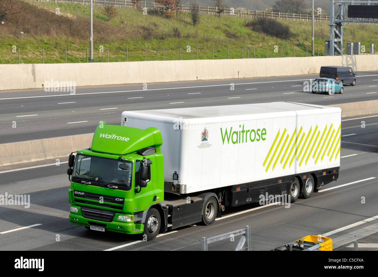 Hgv waitrose lorry truck hi-res stock photography and images - Alamy