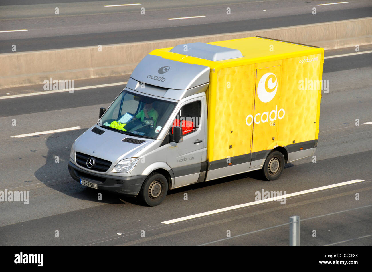 Ocado van from above hi-res stock photography and images - Alamy