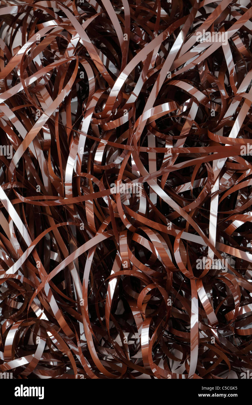 C Cassette tape messed up Stock Photo - Alamy