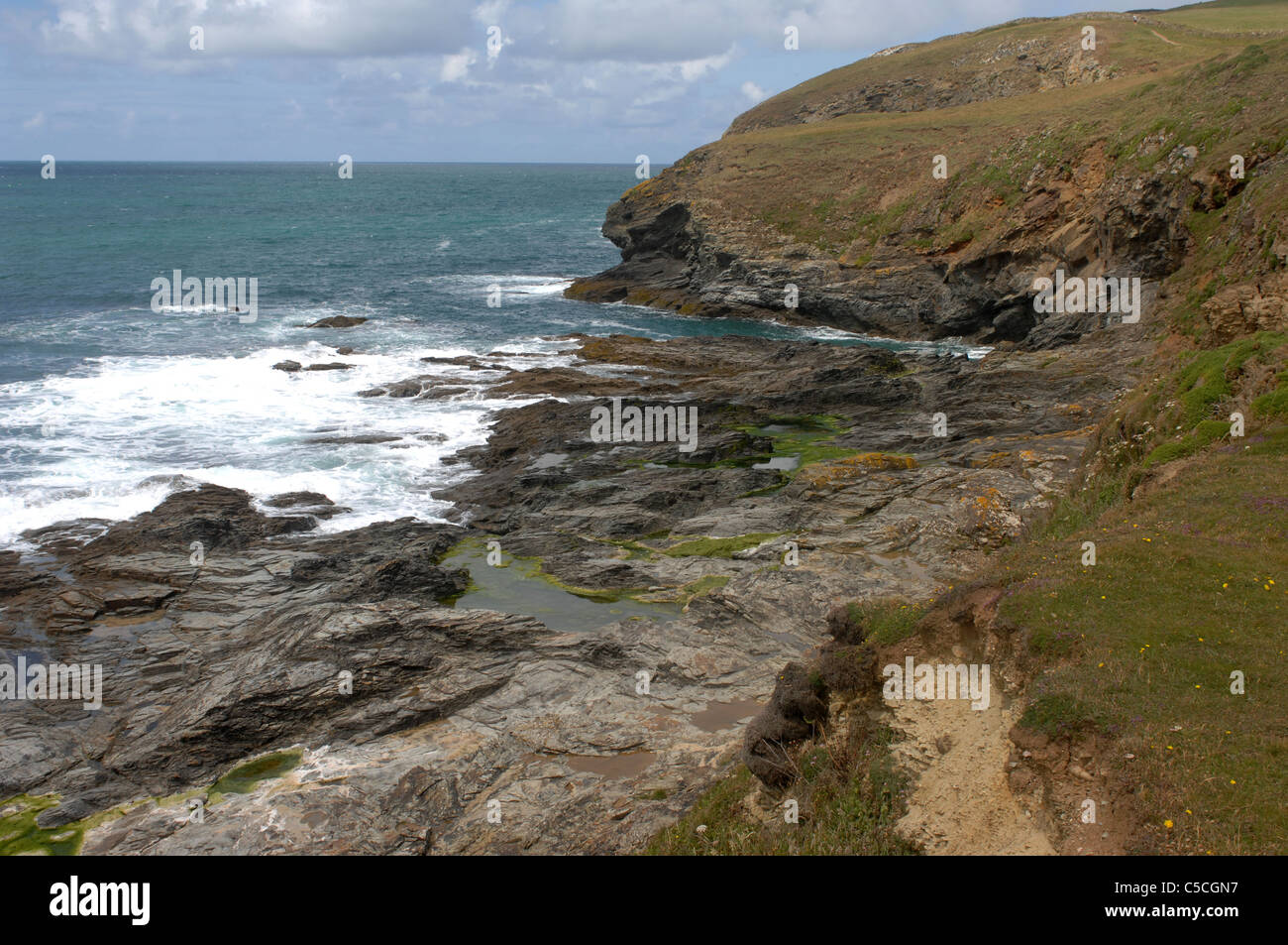 Cornish coastal scenery, Cornwall, UK Stock Photo - Alamy