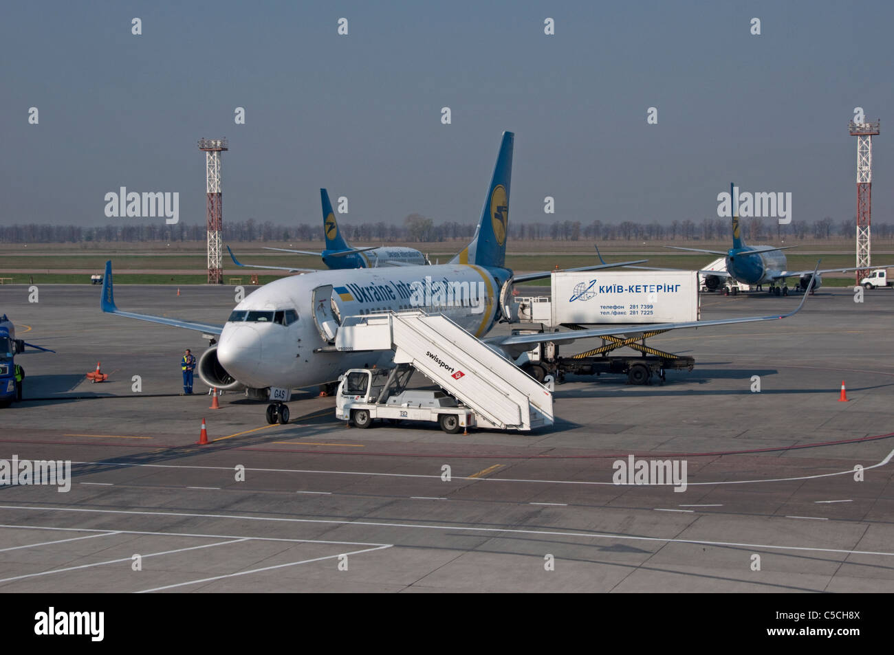 Ukrainian airlines flight hi-res stock photography and images - Alamy