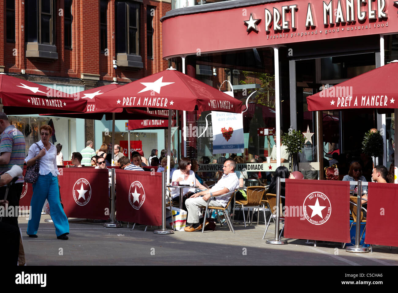 Pret a Manger food shop in Leeds Stock Photo - Alamy