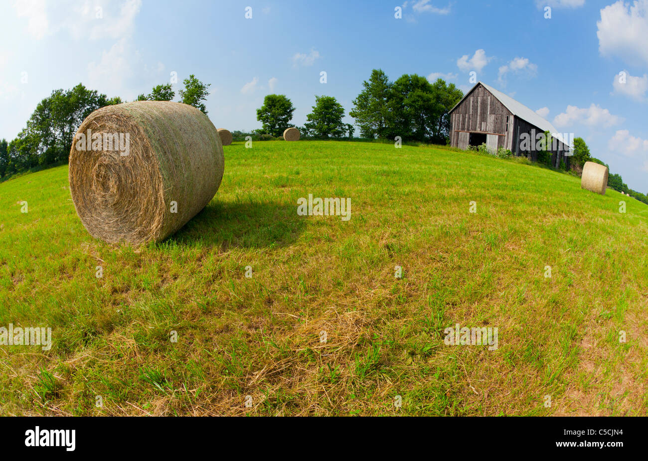 Hay bale barn hi-res stock photography and images - Alamy