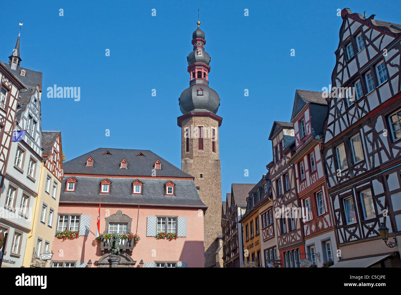 Historischer Marktplatz, Pfarrkirche Sankt Martin Cochem, Market place ...