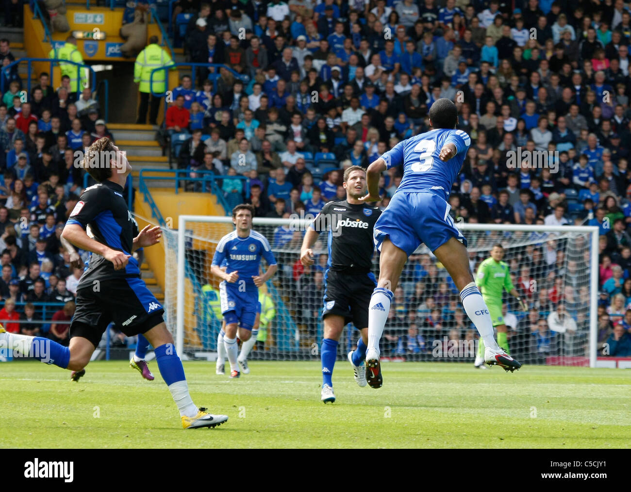 Ashley Cole clears in defense at Chelsea FC'c first pre season friendly ...