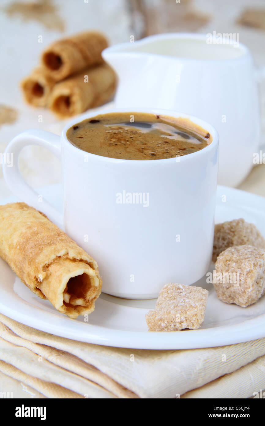 Small white cup hi-res stock photography and images - Alamy