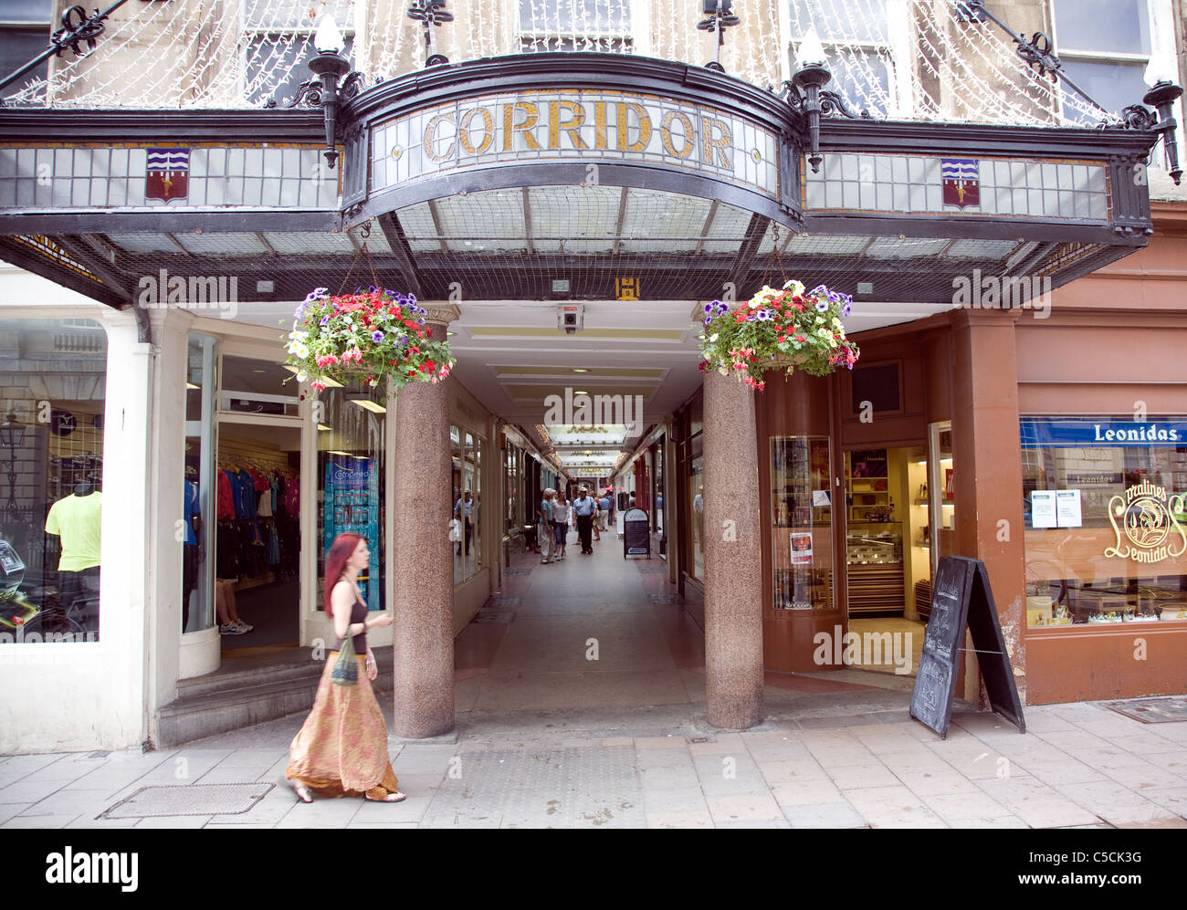 Corridor shopping arcade bath england hi-res stock photography and ...