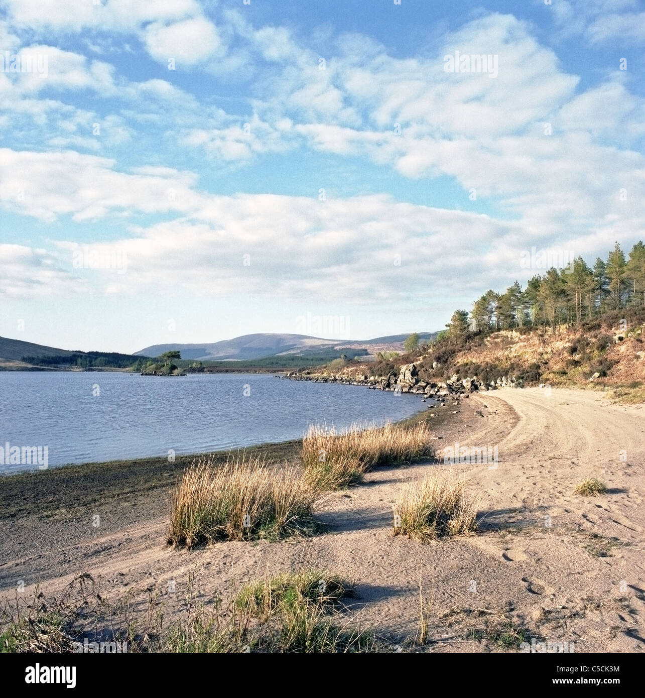 Loch Dee in the Galloway Forest Park, Dumfries & Galloway, Scotland, UK ...