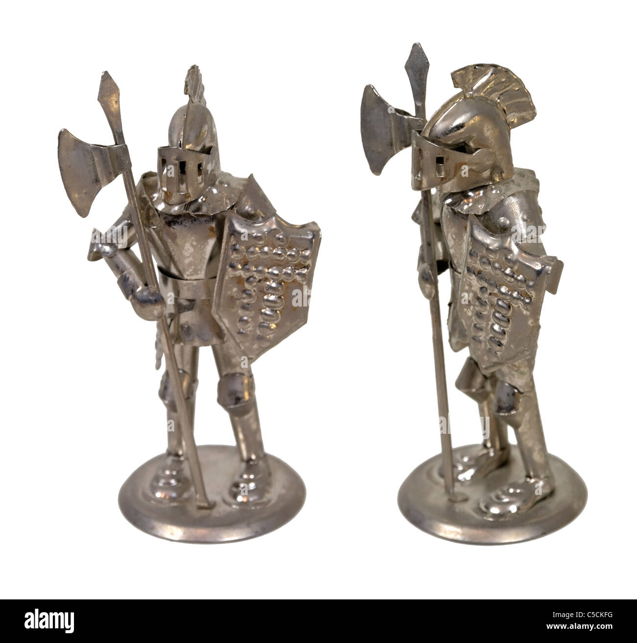 Knights dented armor Cut Out Stock Images & Pictures - Alamy