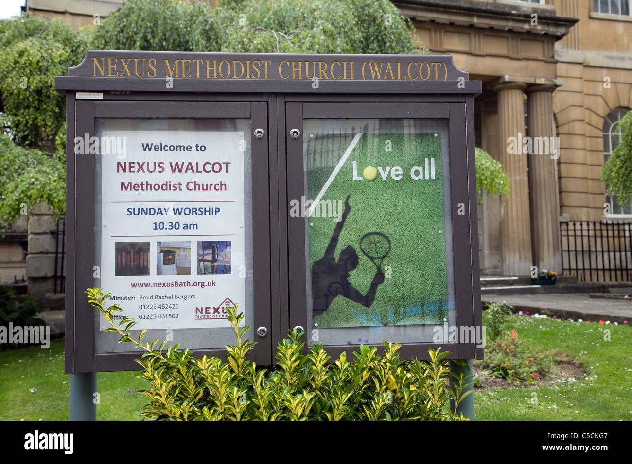 Nexus Methodist Church sign, Walcot, Bath, England Stock Photo - Alamy