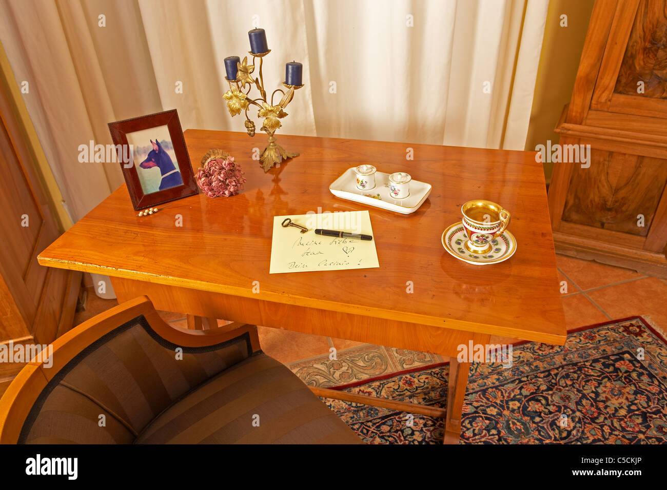 Detail take of a classic Biedermeier interior Stock Photo - Alamy
