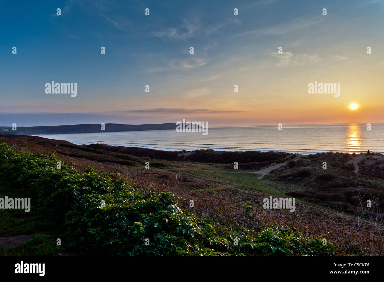 Ocean Views in North Devon Stock Photo - Alamy