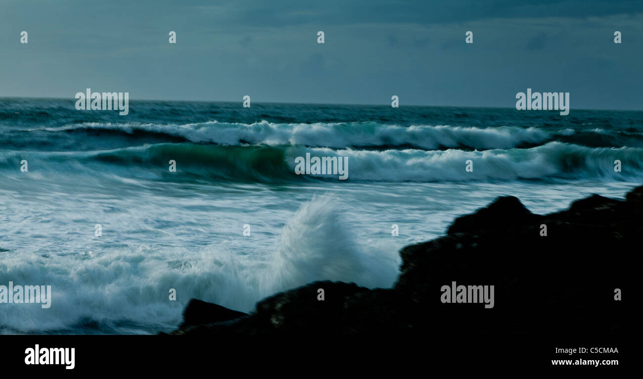 Ocean Views in North Devon Stock Photo - Alamy