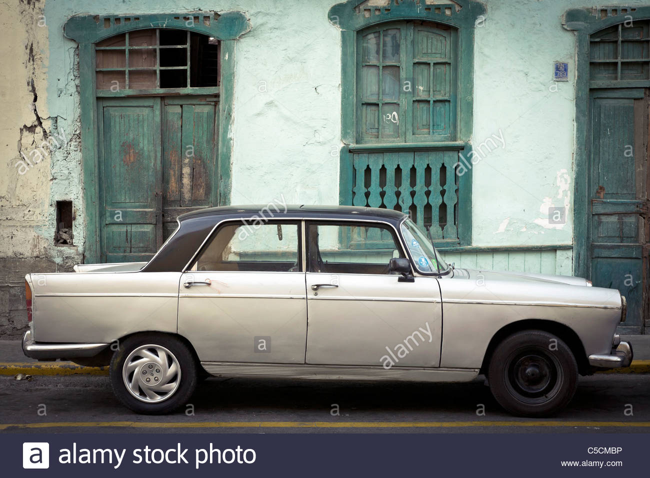 Old Mercedes Car Parked In High Resolution Stock Photography and Images ...