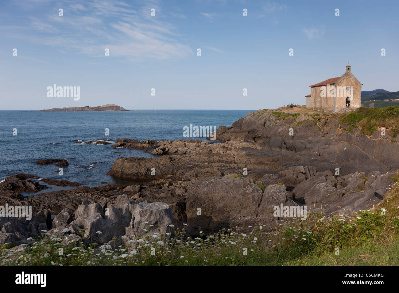 Chapel of Santa Catalina, Mundaka, Bizkaia, Spain Stock Photo - Alamy