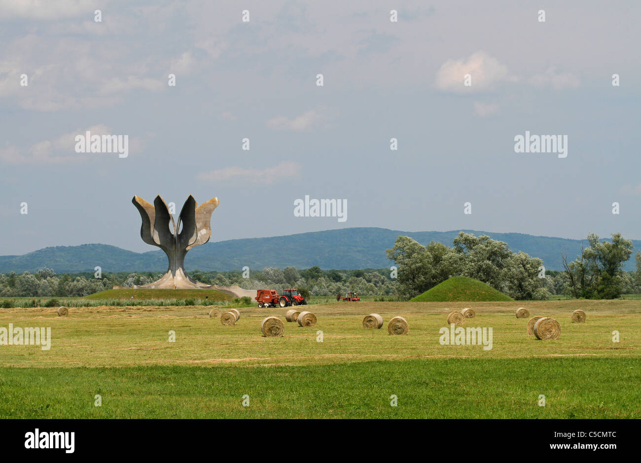 Jasenovac concentration camp monument, Jasenovac, Croatia Stock Photo ...