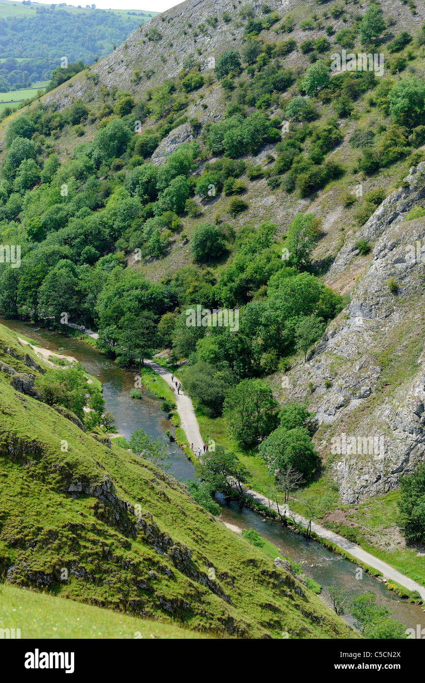 Dovedale Derbyshire england uk Stock Photo - Alamy