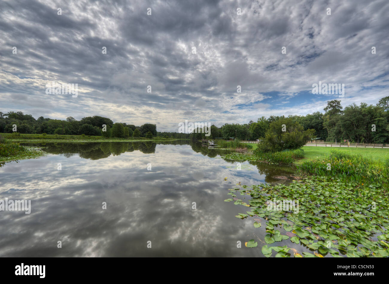 Leaving the Moss Bluff Navigational Lock and Dam Oaklawaha River in ...