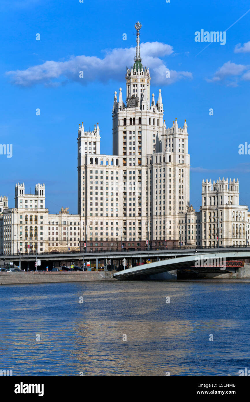 High-rise building on Kotelnicheskaya embankment in Moscow, Russia ...