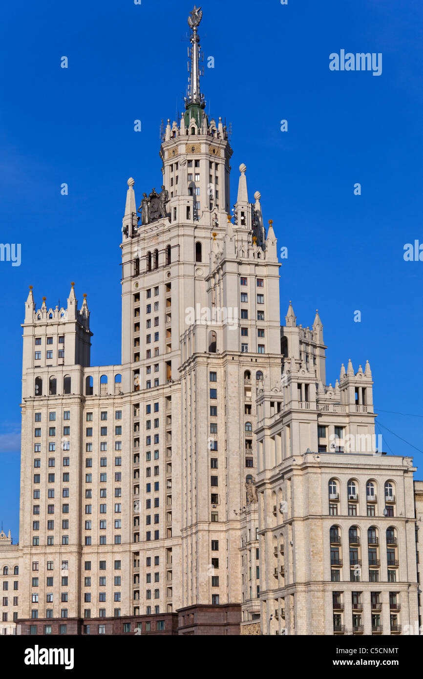 High-rise building on Kotelnicheskaya embankment in Moscow, Russia ...