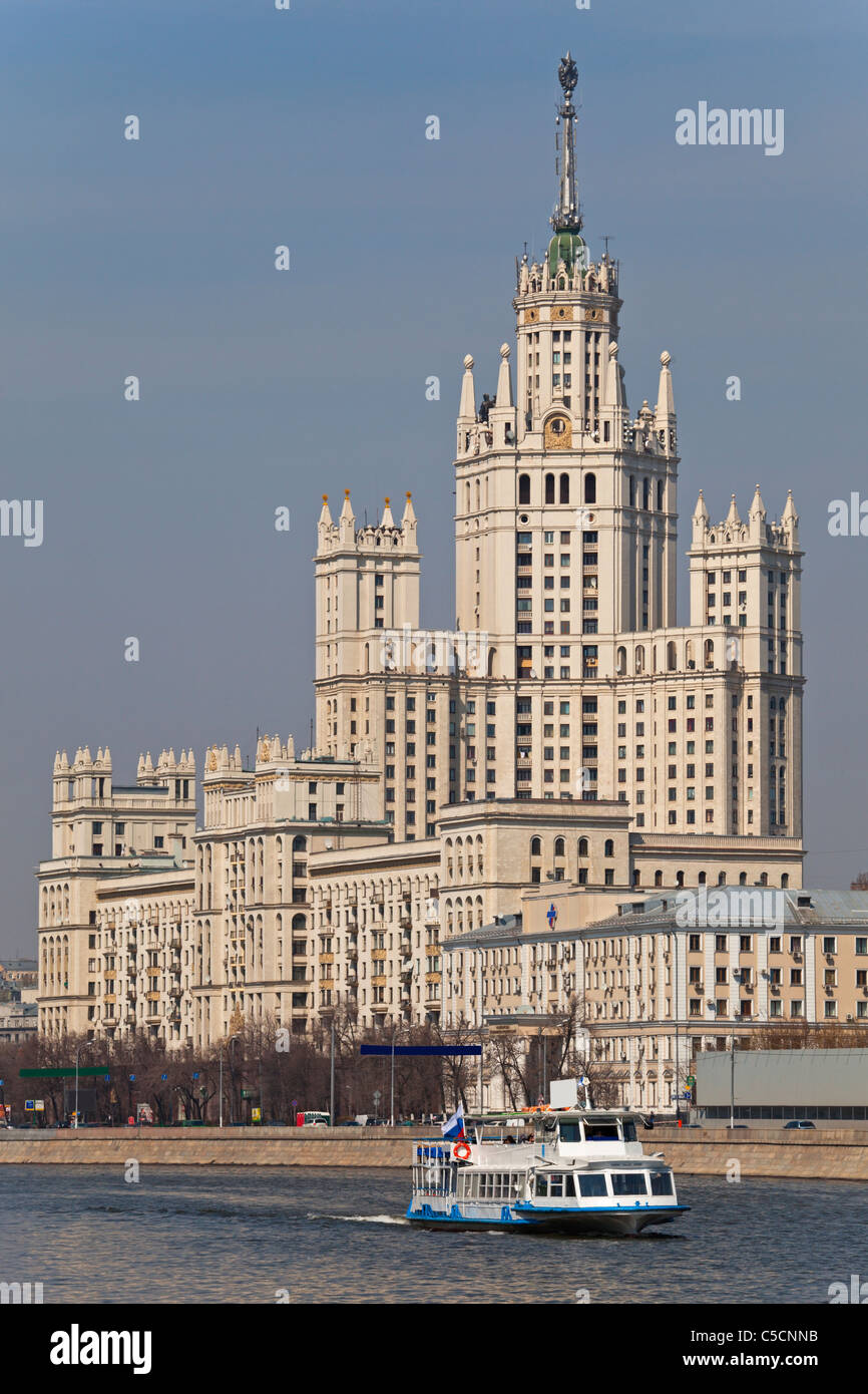 High-rise building on Kotelnicheskaya embankment in Moscow, Russia ...