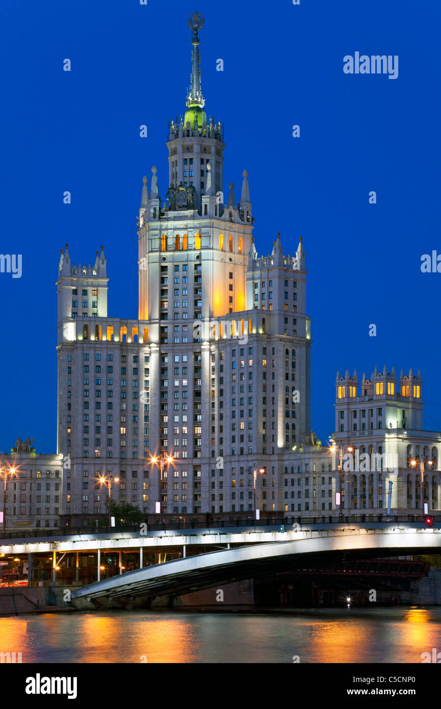 High rise building on kotelnicheskaya embankment hi-res stock ...