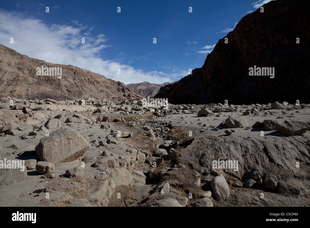 Pakhar farm in Igoo, Ladakh was badly damaged during the floods as ...