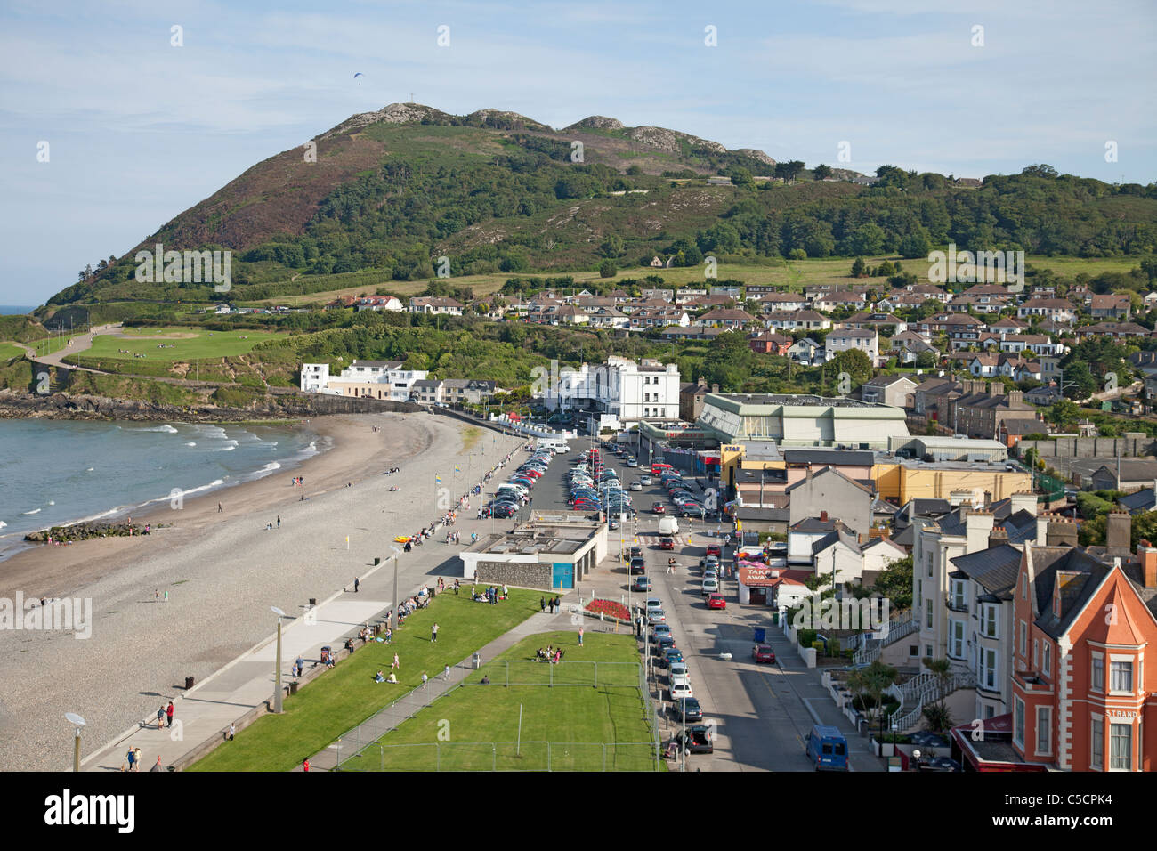 Elevated View Of The South Of The Seaside Town Of Bray Co Wicklow Elevated View Of The South Of The Seaside Town Of Bray Co Wicklow