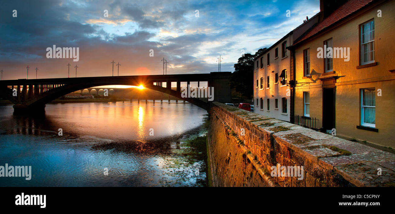 The most northerly town in England, Berwick upon Tweed with it's ...