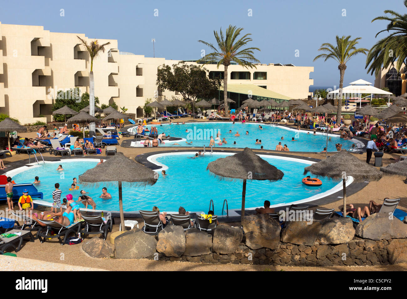 Lanzarote hotel swimming pool hi-res stock photography and images - Alamy