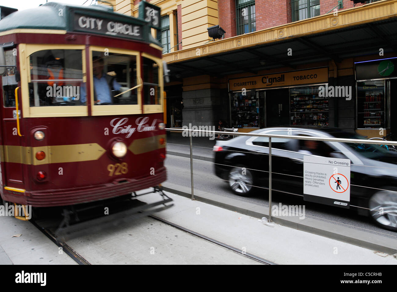 Melbourne tram sign hi-res stock photography and images - Alamy