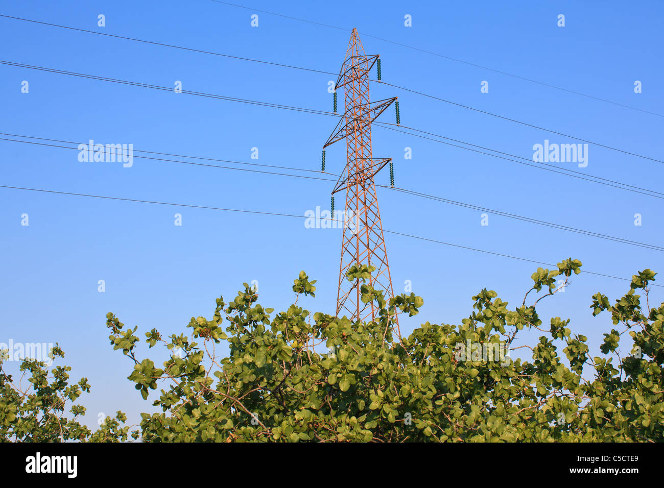Over voltage power lines hi-res stock photography and images - Alamy