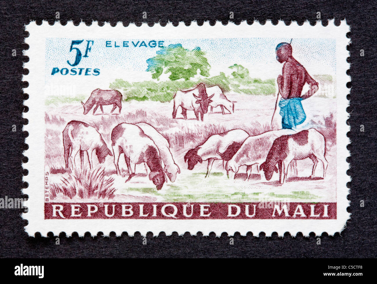 Mali postage stamp Stock Photo - Alamy