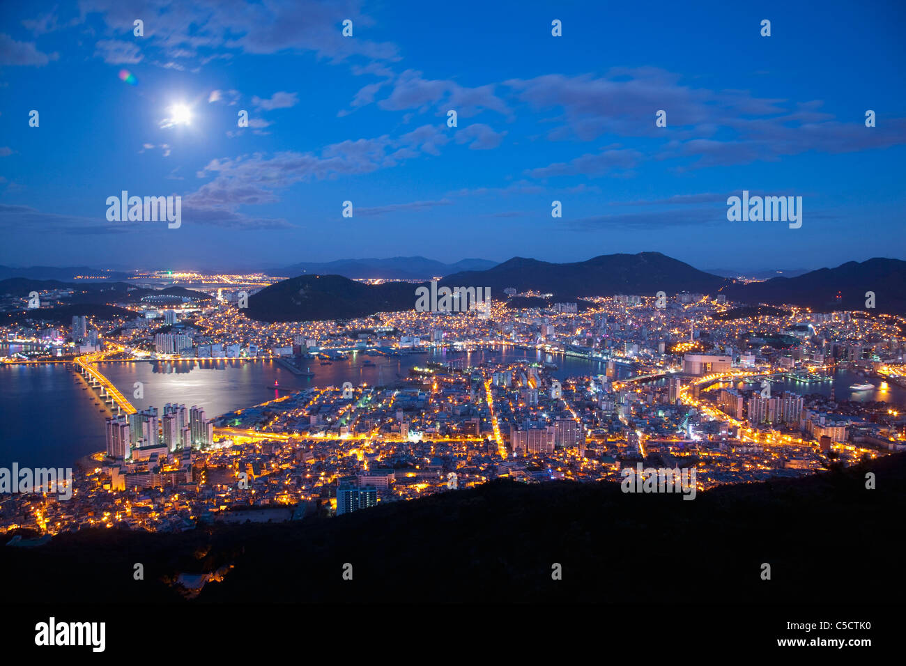 night scape of the city Stock Photo - Alamy